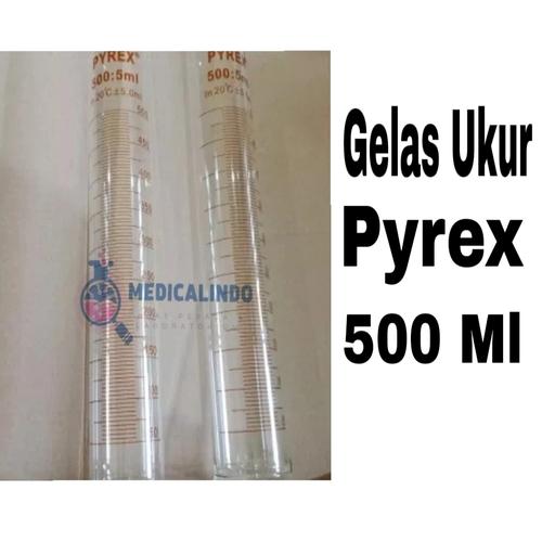 Jual Gelas Ukur Kaca Pyrex RRC 500Ml / Measuring Cylinder 500 Ml ...
