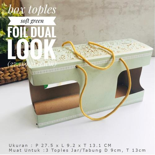 Jual dus jinjing kemasan toples tabung 600ml/800ml isi 3 gable box ...