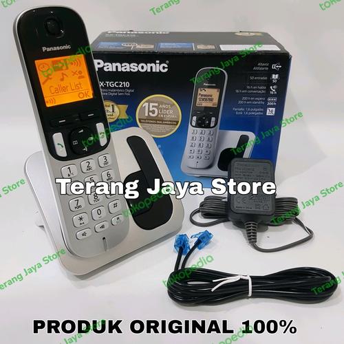 Jual Pesawat Telepon Wireless Panasonic KX-TGC210 Wireless KX-TGC210 (Hitam - TGC410 HITAM ...