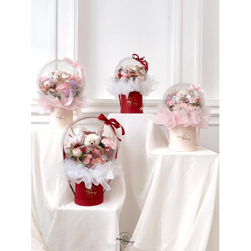 Jual MAGICAL BLOOM BOX - BUKET BALON BOX BUNGA DI DALAM BALON FLOWER ...