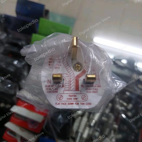 Jual Steker AC Kaki 3 Panasonic Colokan Kaki Tiga Flat Face Down Air ...