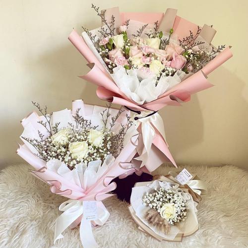 Jual Valentin's Catalogue Bouquet Calm Series Bunga Segar Buket ...