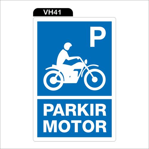 Jual RAMBU PARKIR MOTOR DAN SEPEDA 40x60 CM - KODE VH41, Plat+Asahi ...