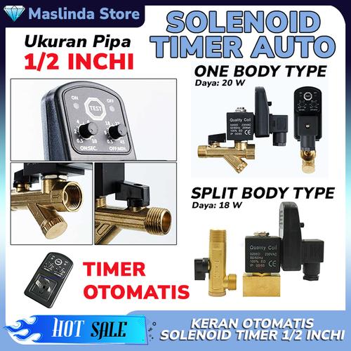 Promo SOLENOID VAVLE KRAN OTOMATIS 1/2 INCHI 16BAR PAKAI TIMER AUTO AC ...