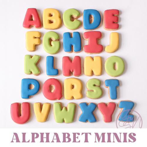 Jual MINIS Huruf Alphabet (26pcs) - Minis Sugar Cookies / Decorated ...