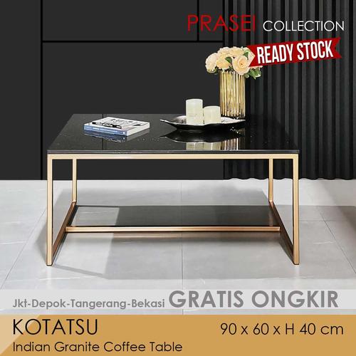 Jual KOTATSU - Modern Coffee Table Meja Sofa Persegi Panjang Hitam - 90 ...