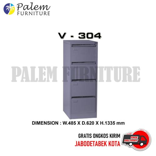 Jual Filing Cabinet 4 Laci Besi Kunci 304 Lemari Besi 4 Pintu Serbaguna ...