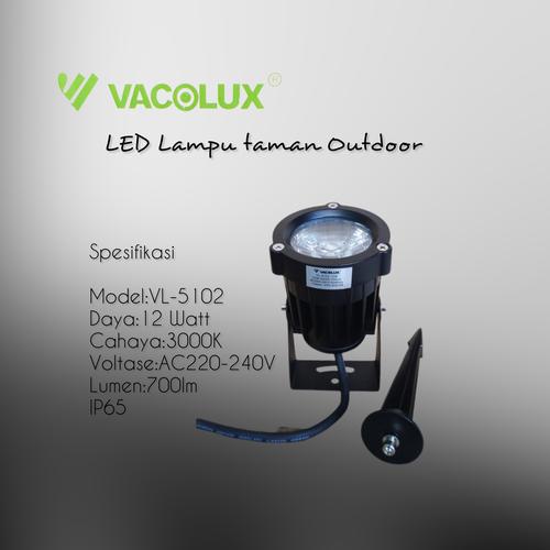 Jual Vacolux Lampu Taman Outdoor LED 12 Watt VL-5102 - Tancap - Kota ...