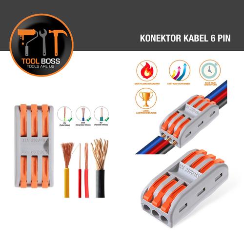 Jual KONEKTOR KABEL 6 PIN PCT 223 TAB WAGO - Jakarta Selatan - ToolBoss ...
