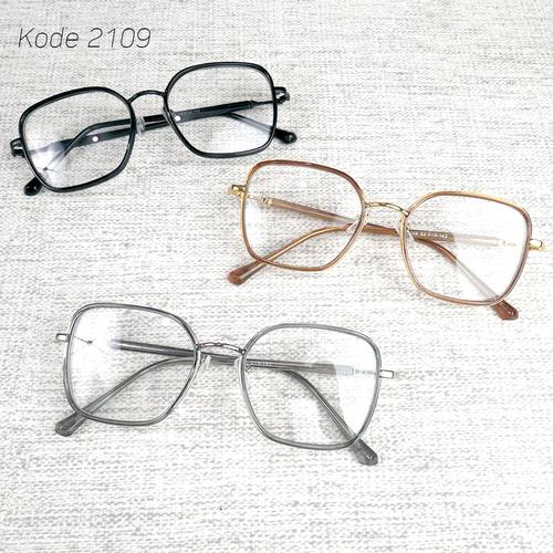 Jual Frame Kacamata Minus Antiradiasi 2109 - Hitam, Frame Saja - Kota ...
