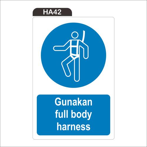Jual RAMBU GUNAKAN FULL BODY HARNESS - S : 20x30 cm, Sticker Only ...