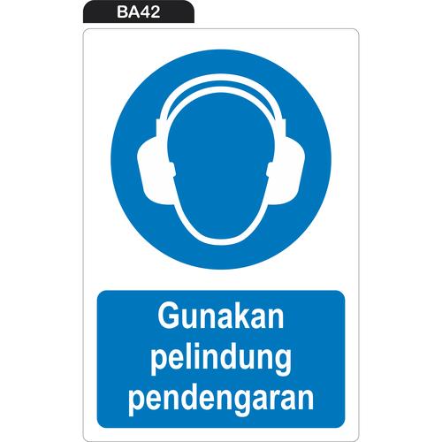 Jual RAMBU GUNAKAN PELINDUNG PENDENGARAN - S : 20x30 cm, Plat+Kiwa ...