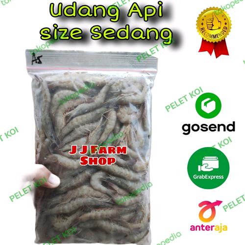 Jual UDANG API BEKU UDANG BEKU 500gr SEGAR grade food pakan ikan ...