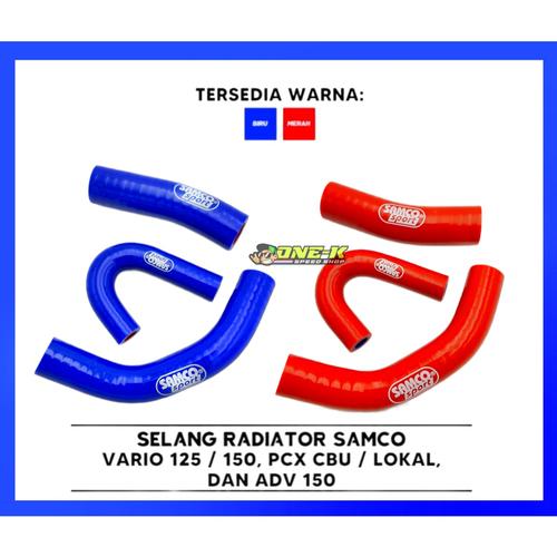 Jual SELANG RADIATOR SAMCO PCX VARIO 125 150 ALL SERIES COPY - Biru ...
