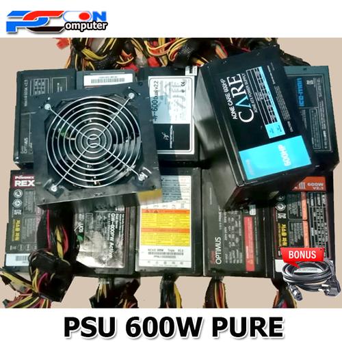 Promo POWER SUPPY UNIT 600 Watt pure PSU merk Campur - 600w Biasa ...