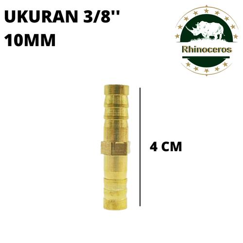 Jual Sambungan Selang Kuningan Lurus Kompresor 5/16Inch Neple 2 Cabang ...