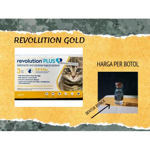 Jual Revolution plus small cat kitten gold repack obat kutu 1,25 - 2,5 ...