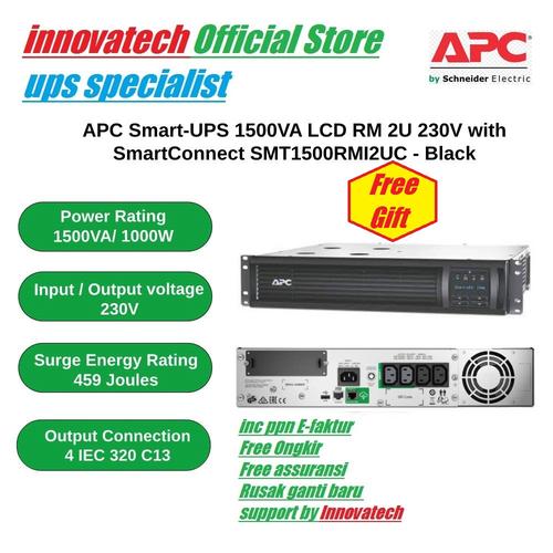 Promo APC SMT1500RMI2UC Smart Connect UPS Rackmount 1500va 1000w LCD Cloud Cicil 0% 3x - Jakarta ...