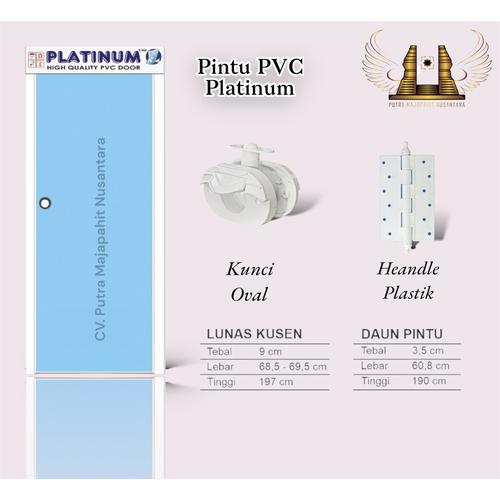 Jual Pintu PVC Kamar Mandi PLATINUM Polos - Coklat Kayu, Tarikan - Kota ...