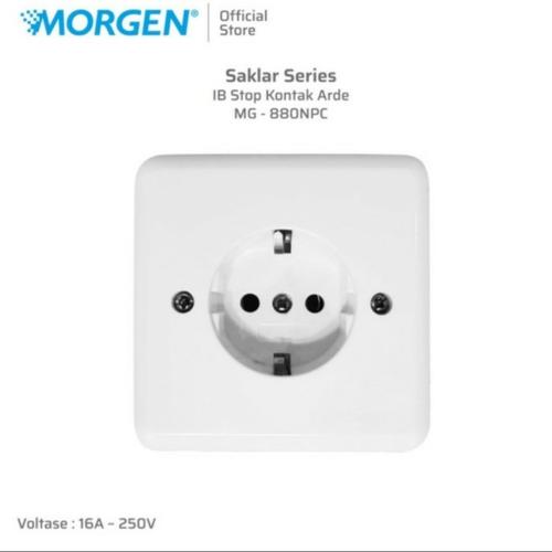 Jual Morgen IB Stop Kontak Arde Tanam Tembok 880 NPC Mirip Broco New ...
