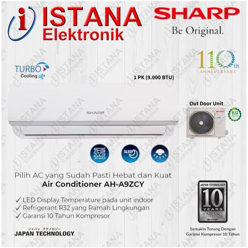 Promo SHARP AC SPLIT 1 PK TURBO COOLING AH-A9ZCYN/ZCY Cicil 0% 3x ...