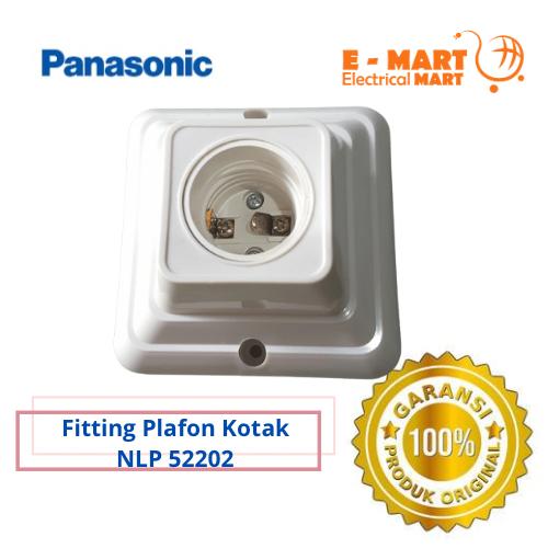 Jual Panasonic Fitting Lampu Plafon Kotak E27 Fiting Tempel NLP 52202 ...