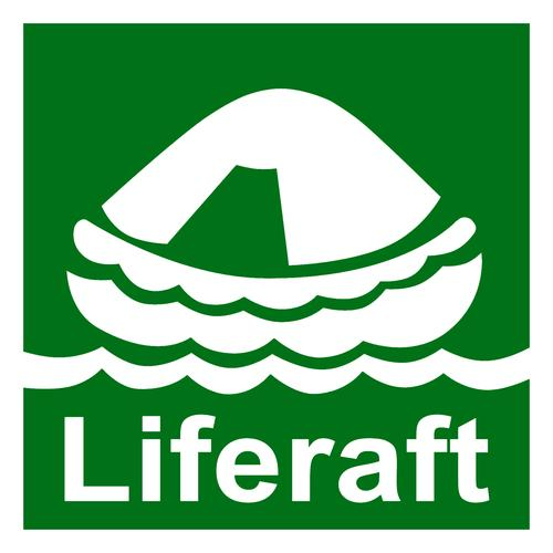 Jual STICKER SAFETY SIGN IMO PERKAPALAN LIFERAFT 15X15 /STIKER SAFETY ...