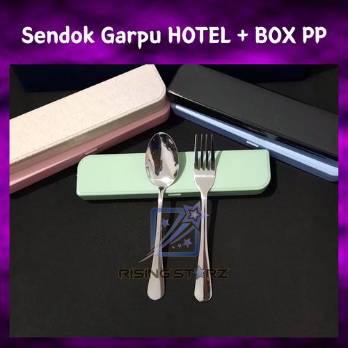 Jual sendok set hotel stainless custom full grafir logo cutlery hampers ...