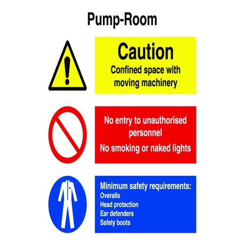 Jual STICKER SAFETY SIGN IMO PERKAPALAN PUMP ROOM 32X48 / STIKER SAFETY ...
