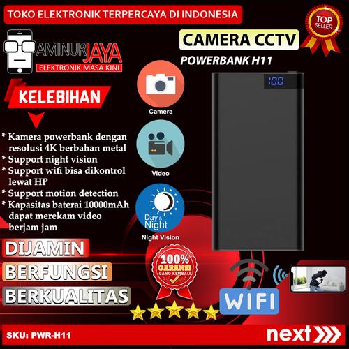Promo Spy Camera Powerbank H11 Wifi Kamera Pengintai CCTV Mini ...