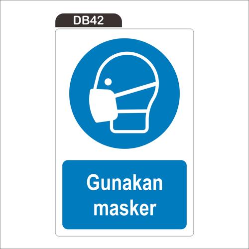Jual RAMBU GUNAKAN MASKER - M : 30x45 cm, Sticker Only - Kota Cimahi ...