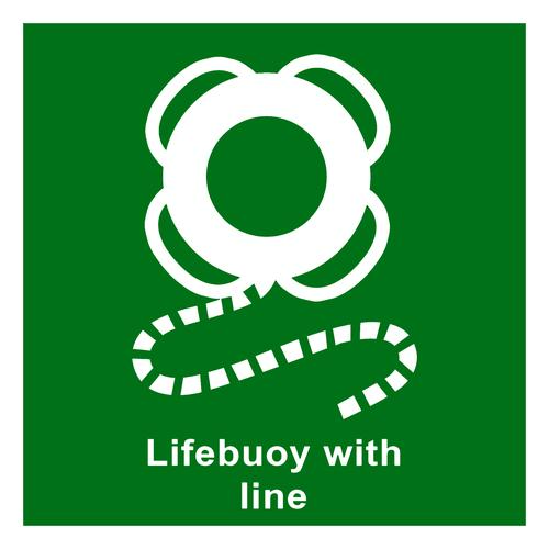 Jual STICKER SAFETY SIGN IMO PERKAPALAN LIFEBUOY WITH LINE 15X15 ...