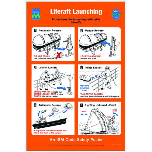 Jual STICKER SAFETY SIGN IMO PERKAPALAN LIFERAFT LAUNCHING 32X48 ...