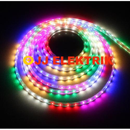 Jual Lampu LED Strip Warna Warni Selang RGB 220V Meteran Permeter ...