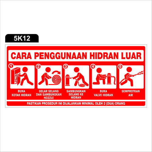 Jual RAMBU CARA PENGGUNAAN HIDRAN - KODE 5K12, MEDIUM 45x30 CM - Kota ...