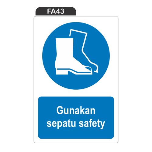Jual RAMBU GUNAKAN SEPATU SAFETY - L : 40x60 cm, Plat+Asahi - Kota ...
