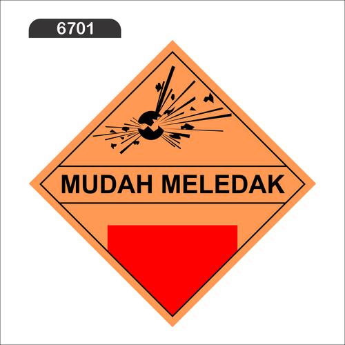 Jual Stiker Simbol Limbah B3 15x15cm - KODE 6701, 15x15 cm - Kota ...