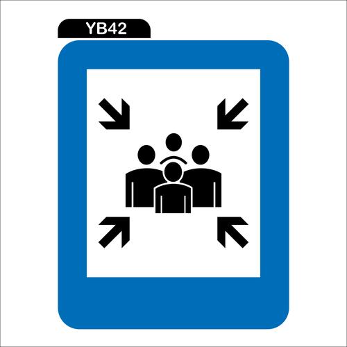 Jual RAMBU DARURAT EVAKUASI BENCANA 60x75 CM - KODE YB42, PLAT+ASAHI ...