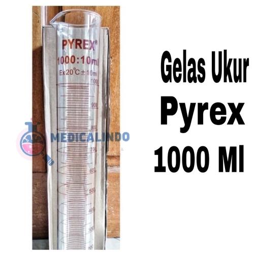 Jual Gelas Ukur Kaca Pyrex RRC 1000Ml / Measuring Cylinder 1000 Ml ...