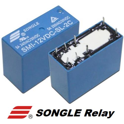 Jual Relay PCB Songle 2-Pole 8-Pin DPDT 2C 12V DC 5A Compatible Omron ...
