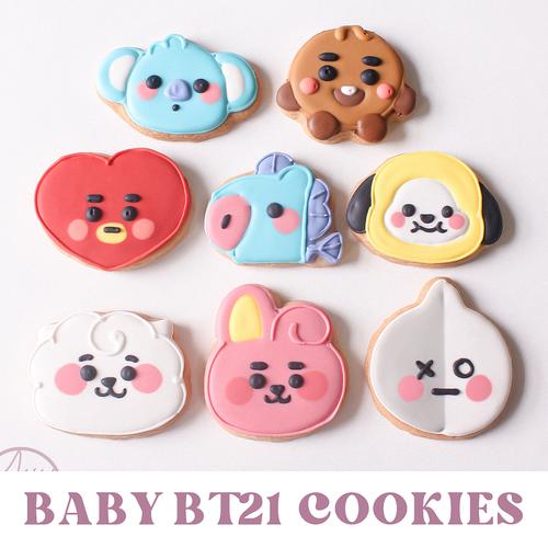 Jual BABY BT21 cookies — (Min 5pcs) Sugar Cookies / Kukis Hias - Kab ...