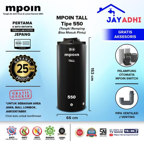 Jual Tandon Air Mpoin TALL 280 550 600 800 900 1100 Tangki Ramping - T-280 - Kota Surabaya ...