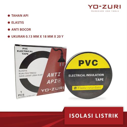 Jual Isolasi Listrik Hitam PVC Electrical Insulation Tape 0.13 mm x 18 ...