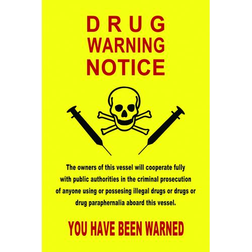 Jual STICKER SAFETY SIGN IMO PERKAPALAN WARNING NOTICE DRUG 10X15 ...