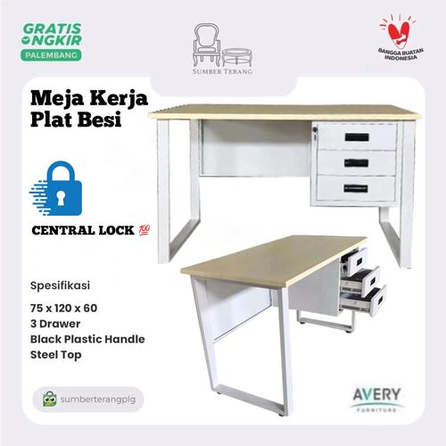Jual Meja Kerja Plat Besi Meja Kantor Avery MT 004 Meja Tulis 1/2 Biro ...