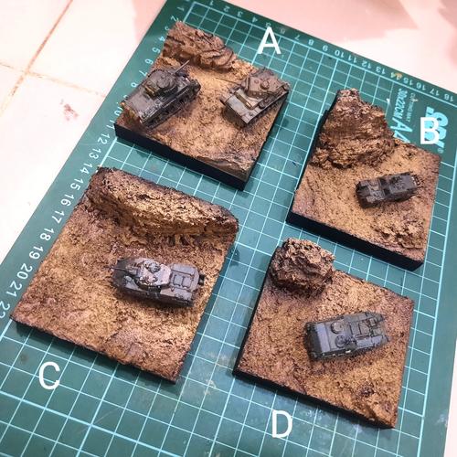 Jual 1:144 Vignette Micro diorama Base only per pieces PVC Resin batch ...
