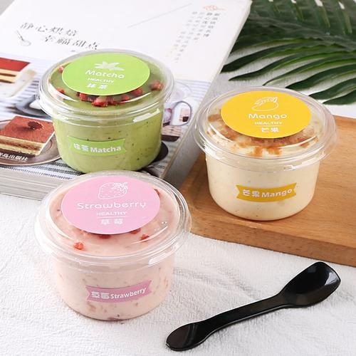 Promo Cup Dessert Yogurt Pudding Bulat Gelas Puding Agar Bulat Tebal ...