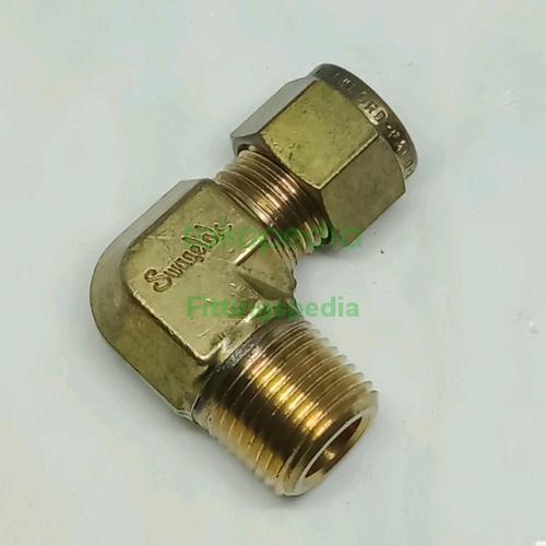 Jual Fitting Male Elbow Connector OD 3/8" X 3/8" Npt Brass Swagelok - Jakarta Barat ...