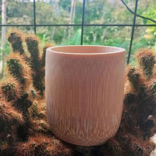 Jual Gelas Bambu Natural Tanpa Tutup Cangkir Bambu Saja 100% Food Grade ...