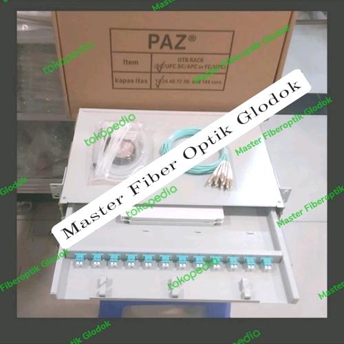 Jual PAZ OTB ODF RACK 12 CORE LC MULTIMODE LENGKAP PIGTAIL OM3 MM ...